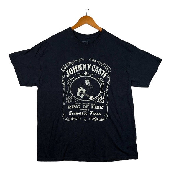 Johnny Cash | Shirts | Johnny Cash Ring Of Fire Man In Black Featuring ...
